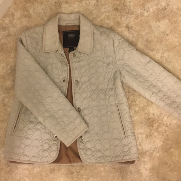 Coach | Jackets & Coats | Off White Coach Jacket | Poshmark